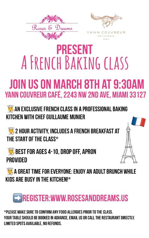 French Baking Class – Roses and Dreams